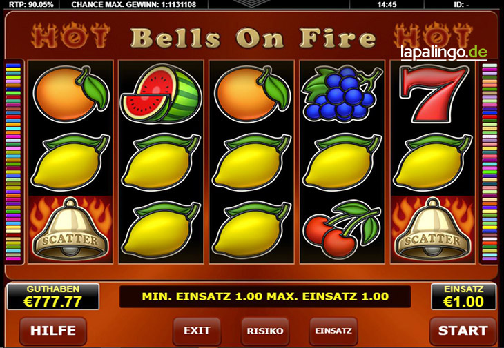 Bells On Fire Hot - Online Slot: Jetzt mit 100€ Bonus spielen!
